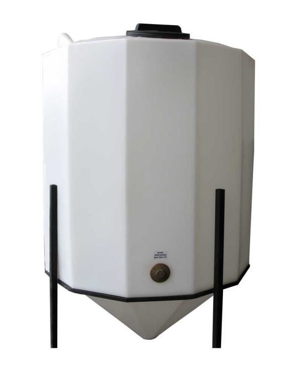 120ltr Litre Cylindrical Plastic Moulded Conical Tank Container - Tanks UK