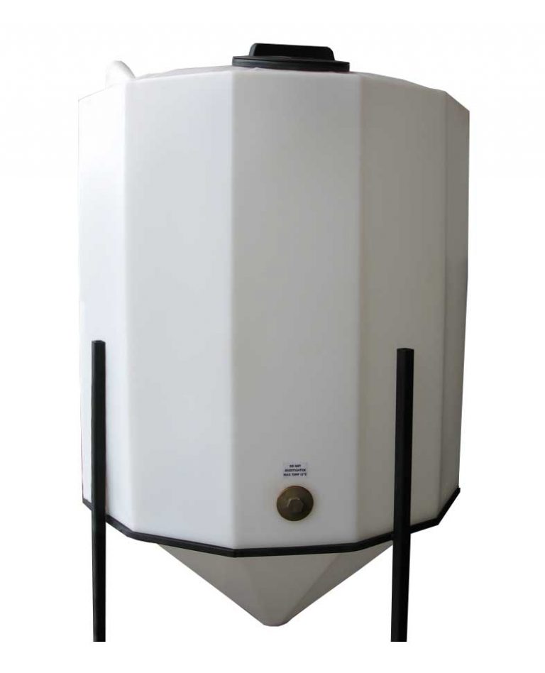 200ltr Litre Cylindrical Plastic Moulded Conical Tank Container - Tanks UK